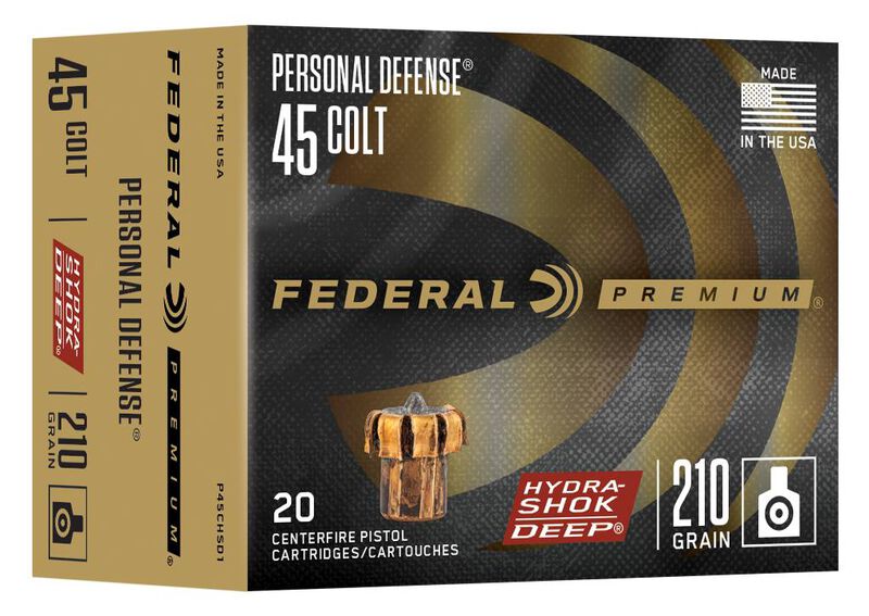 Buy Personal Defense Hydra-Shok Deep, 45 Colt, 210 Grain, Hydra-Shok ...
