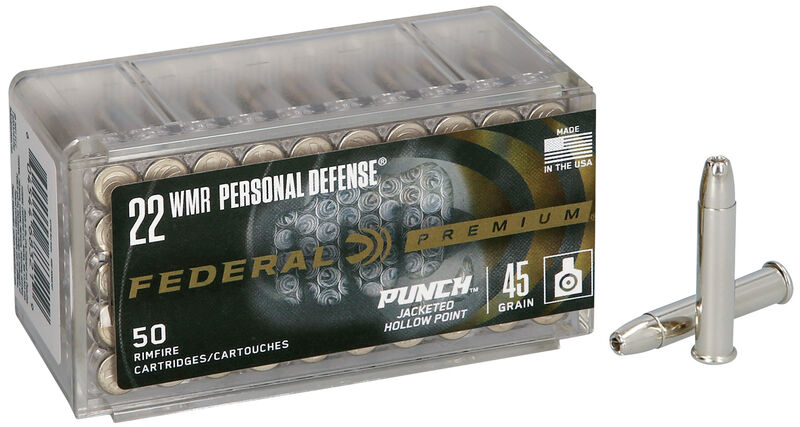Buy Personal Defense Punch Rimfire 22 WMR Ammo 45 | PD22WMR1