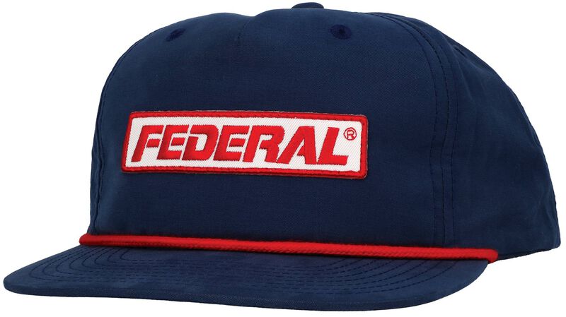 Buy Federal Logo Patch Red Rope Hat, Navy, Flat Bill | Federal