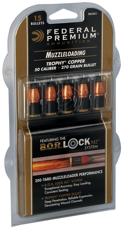 Buy Trophy Copper Muzzleloader Bullet, .50, 270 Grain | Federal