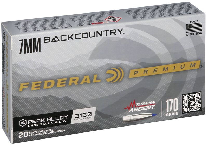 Buy Terminal Ascent 7mm Backcountry Ammo | 170 Grain, 3150 FPS | Federal