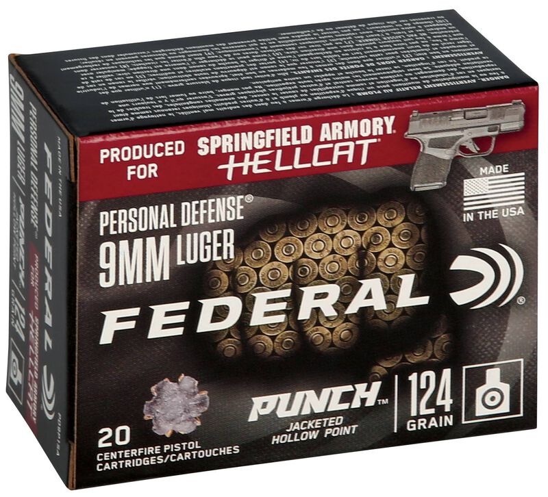 Buy Personal Defense Punch Hellcat 9mm Luger Ammo | 124 Grain, 1070 FPS ...