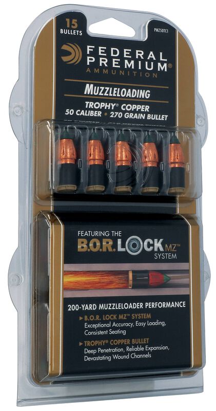 Buy Trophy Copper Muzzleloader Bullet, .50, 270 Grain | Federal