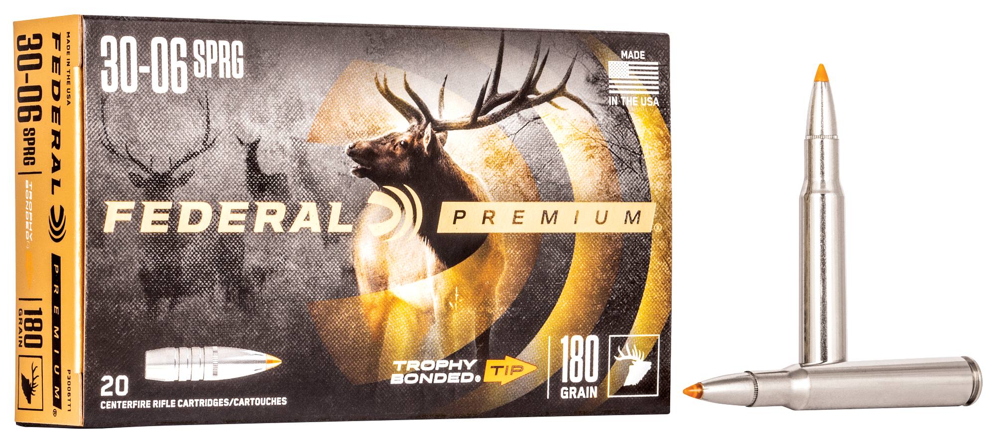 Buy Trophy Bonded Tip 30-06 Springfield Ammo | 180 Grain, 2700 FPS ...