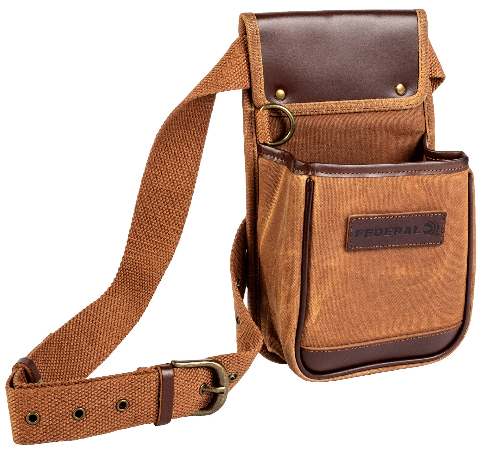 Buy Premium Shell Pouch, Tan, Waxed Canvas | Federal