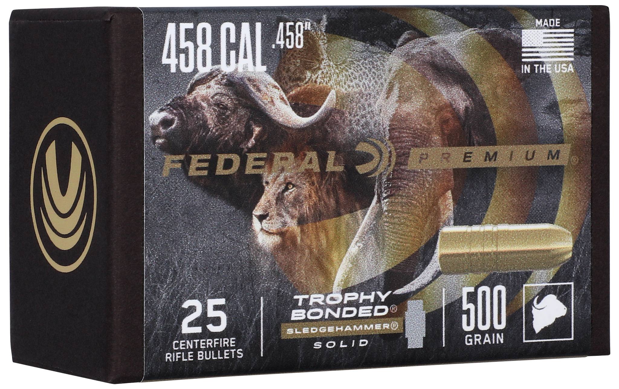 Buy Trophy Bonded Sledgehammer Solid Component Bullet, .458, 500 Grain ...